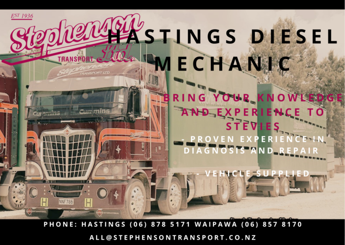 Come Work for Us - Stephenson Transport Limited