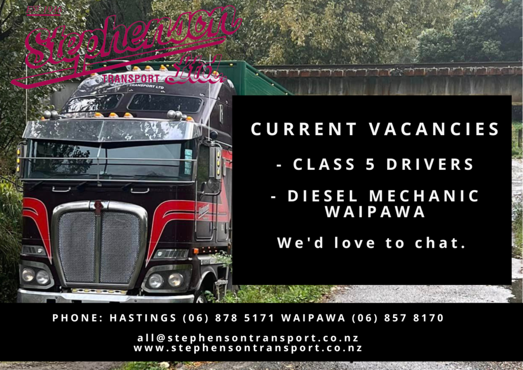 Work for Us - Stephenson Transport Limited